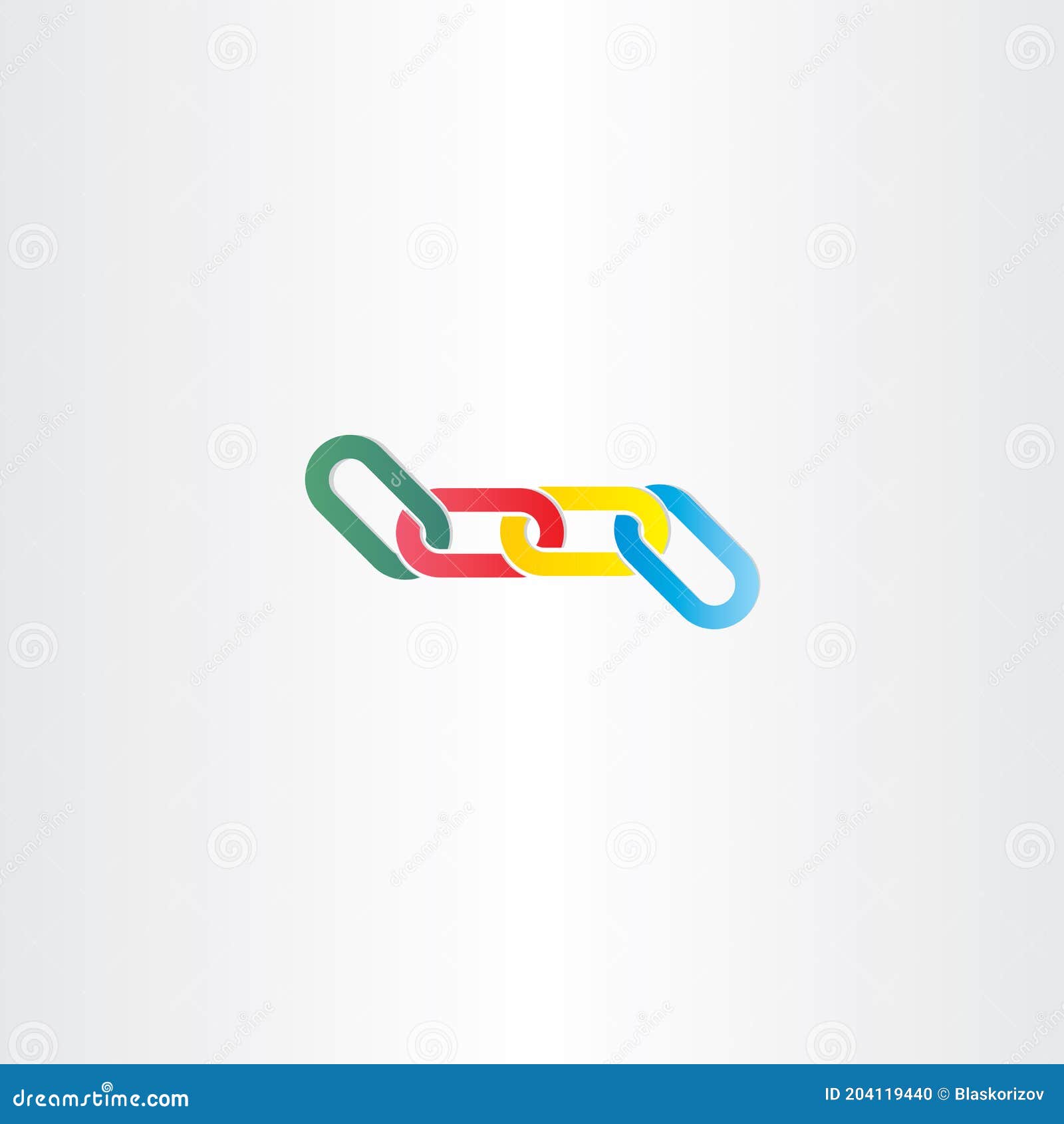 Colorful Chain Diagram Infographics For Presentations. Timeline Vector ...