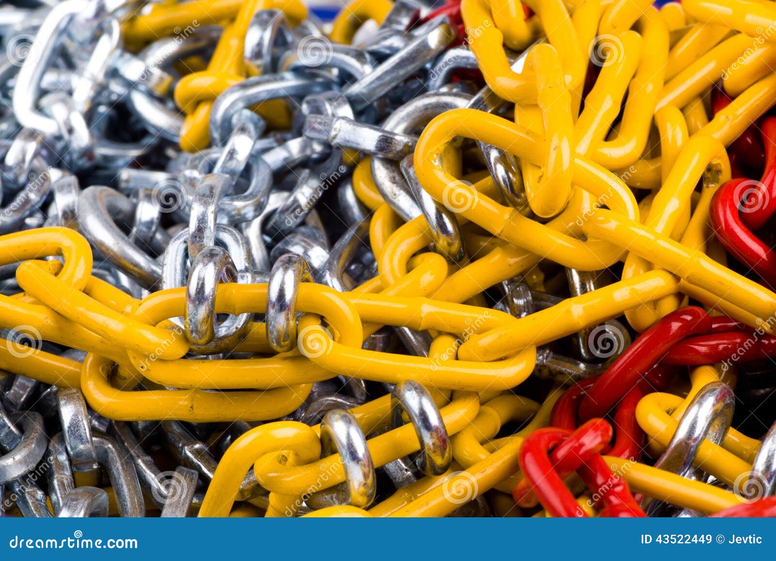 Colorful chains stock image. Image of padlock, iron, metal - 43522449