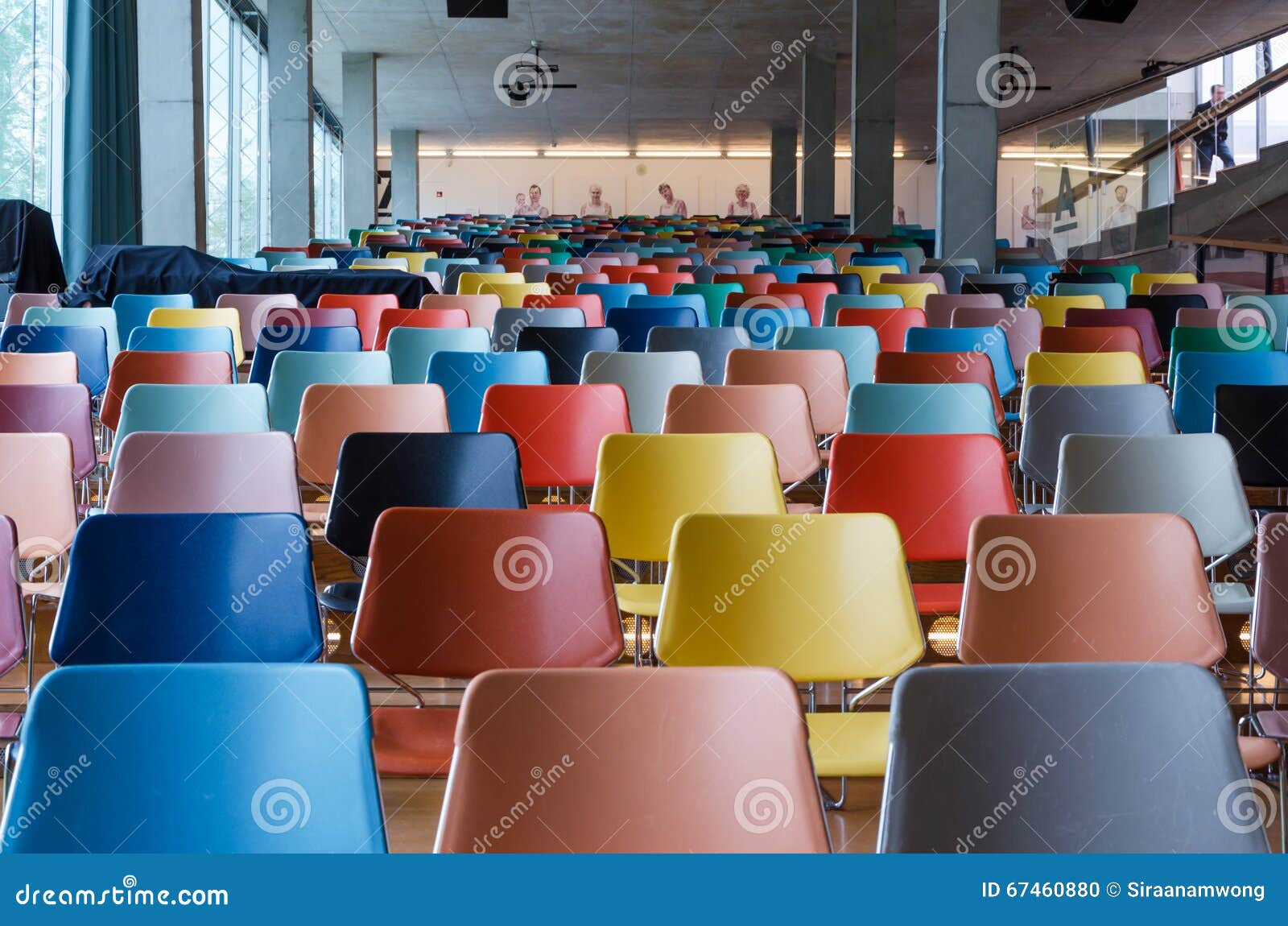 Modern Auditorium Hall With Tribune Stock Photo | CartoonDealer.com ...