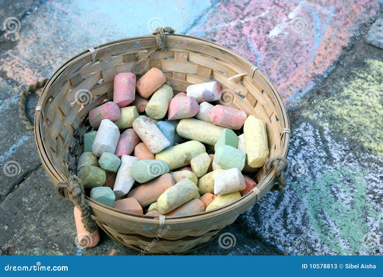 Colorful Chalk Drawing Texture For Background. Royalty-Free Stock Photo ...