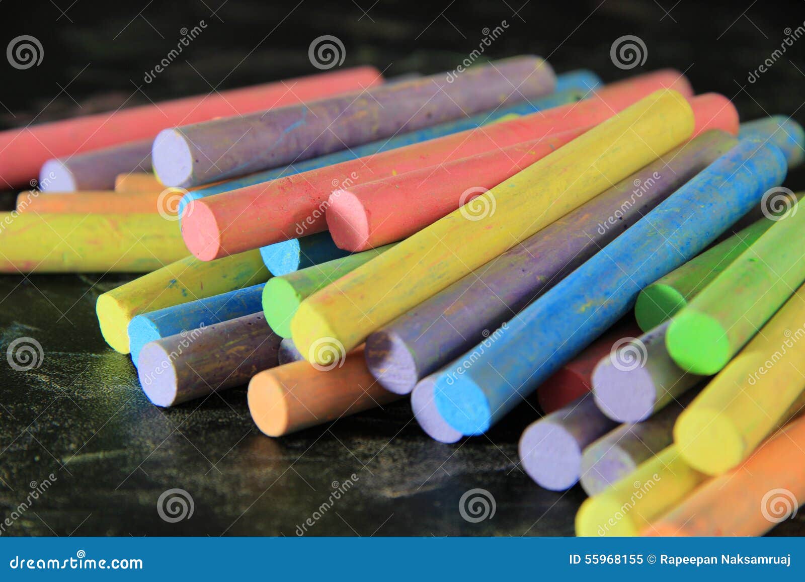 Colorful chalk stock image. Image of blue, green, pastel - 55968155