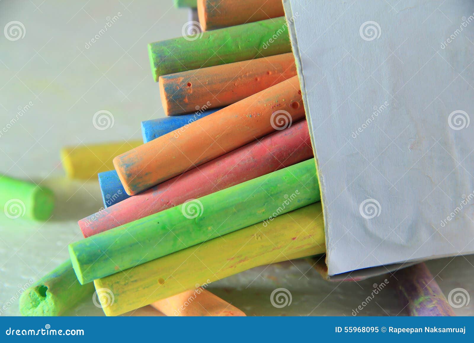 Colorful chalk stock image. Image of green, artist, hobby - 55968095