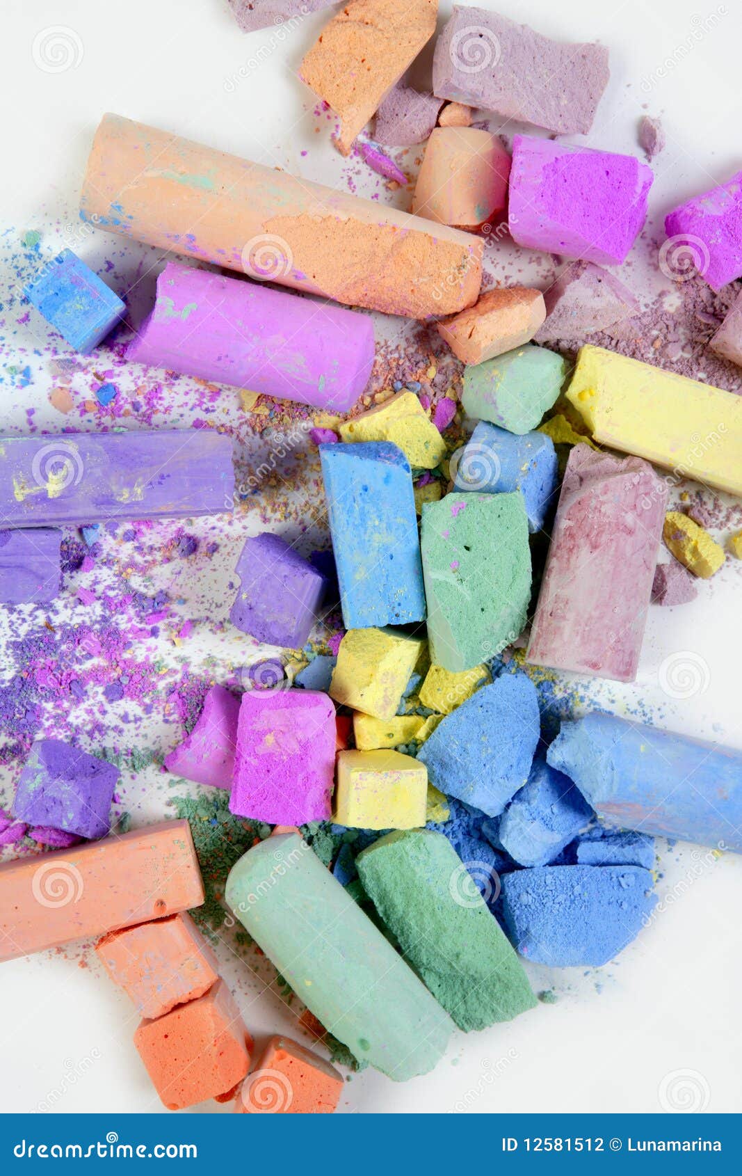 Colorful Chalk Drawing Texture For Background. Royalty-Free Stock Photo ...