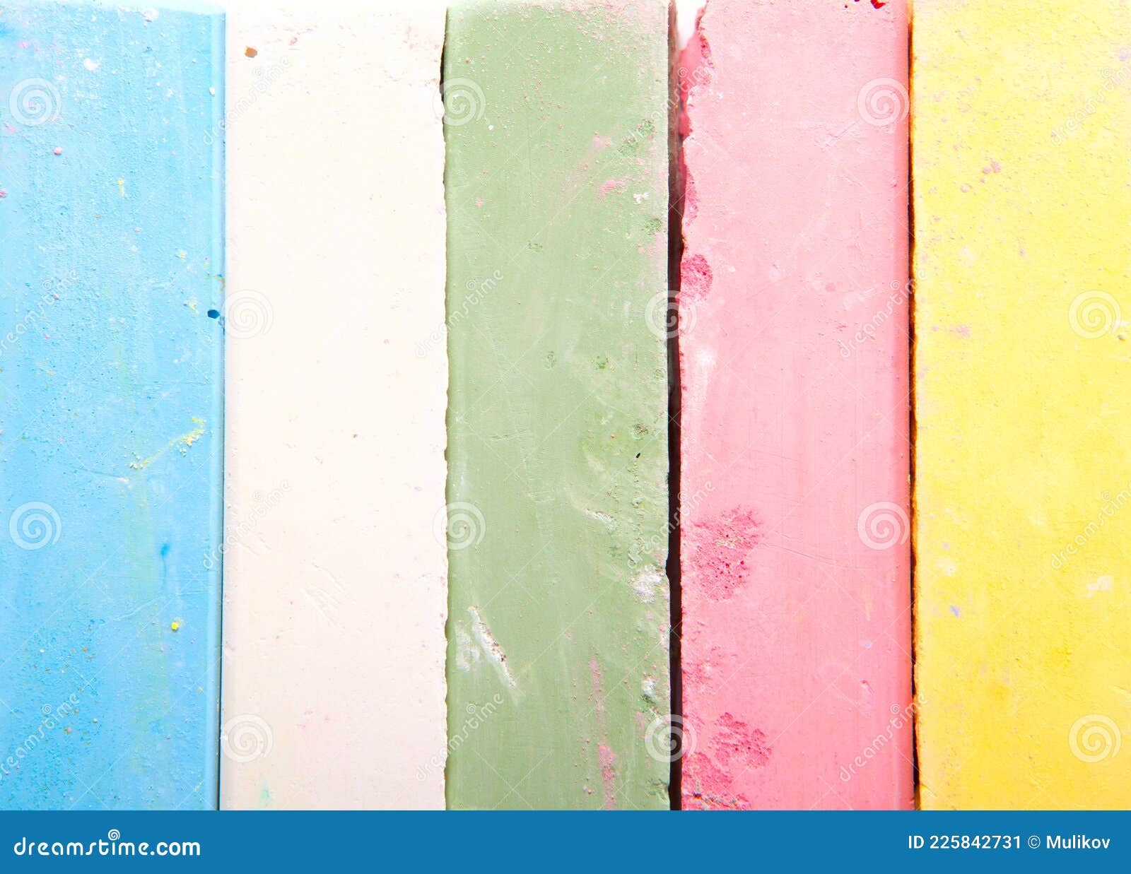 Colorful Chalk Isolated on a White Background Stock Image - Image of ...