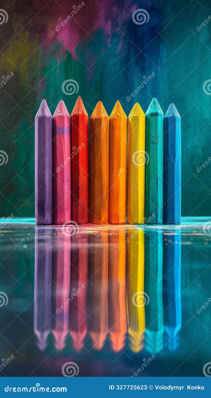 Colorful Chalks Isolated On White Background Royalty-Free Stock Photo ...