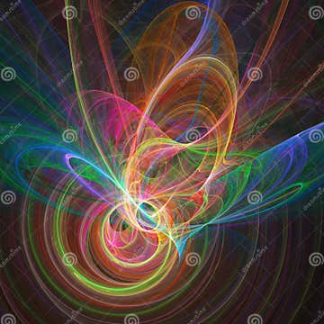 Colorful chaos rings stock illustration. Illustration of bright - 2127345