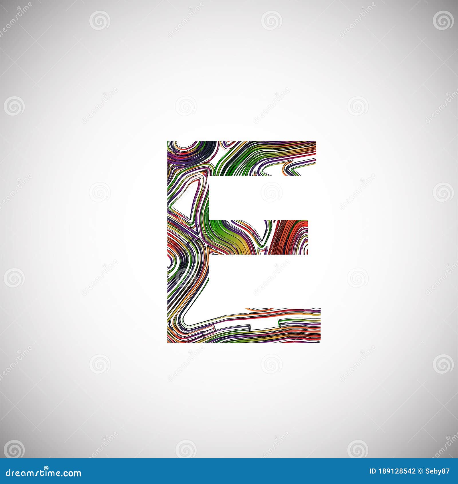 Colorful Character from a Typeface, Vector Illustration Stock Vector ...