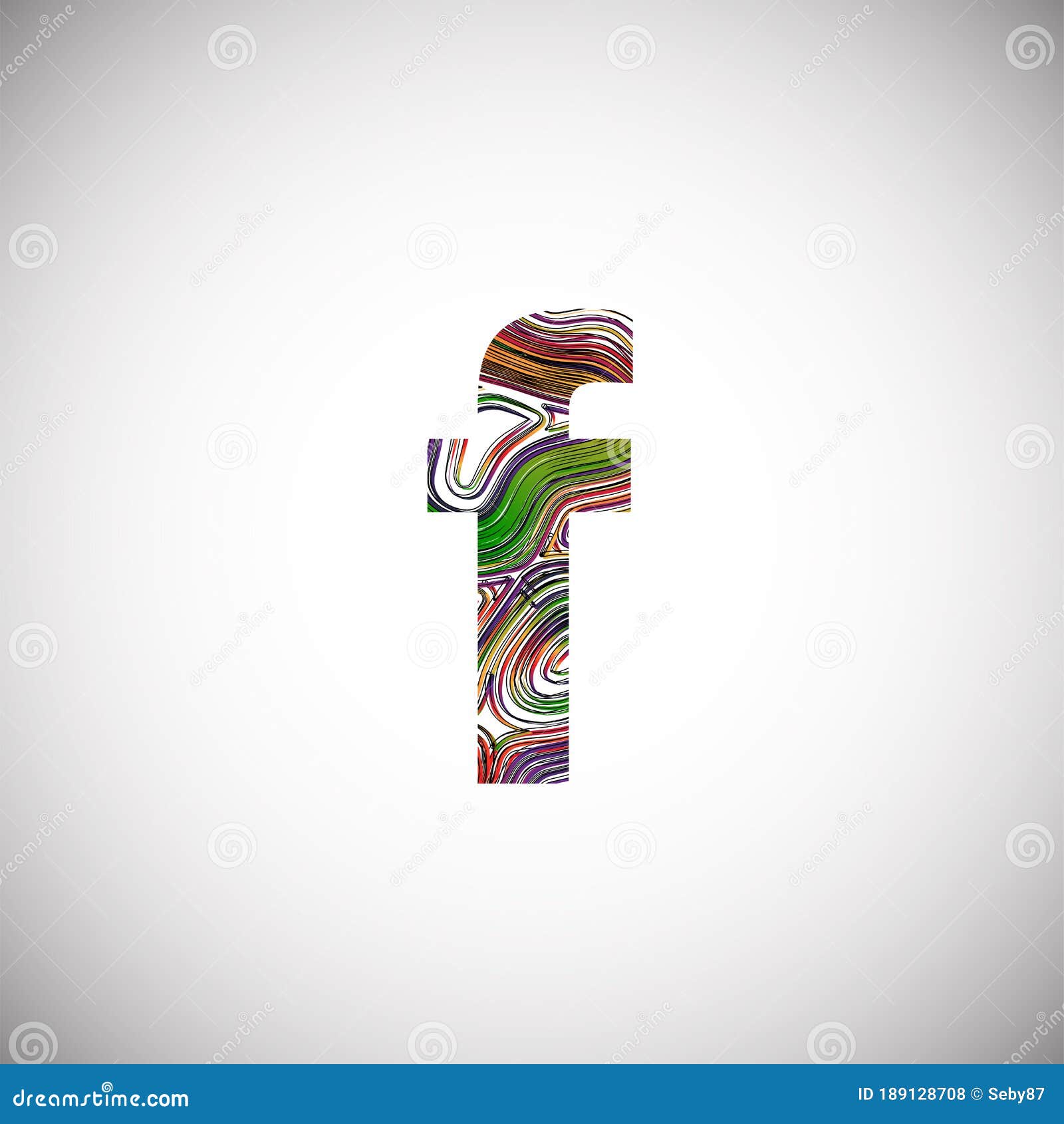 Colorful Character from a Typeface, Vector Illustration Stock Vector ...