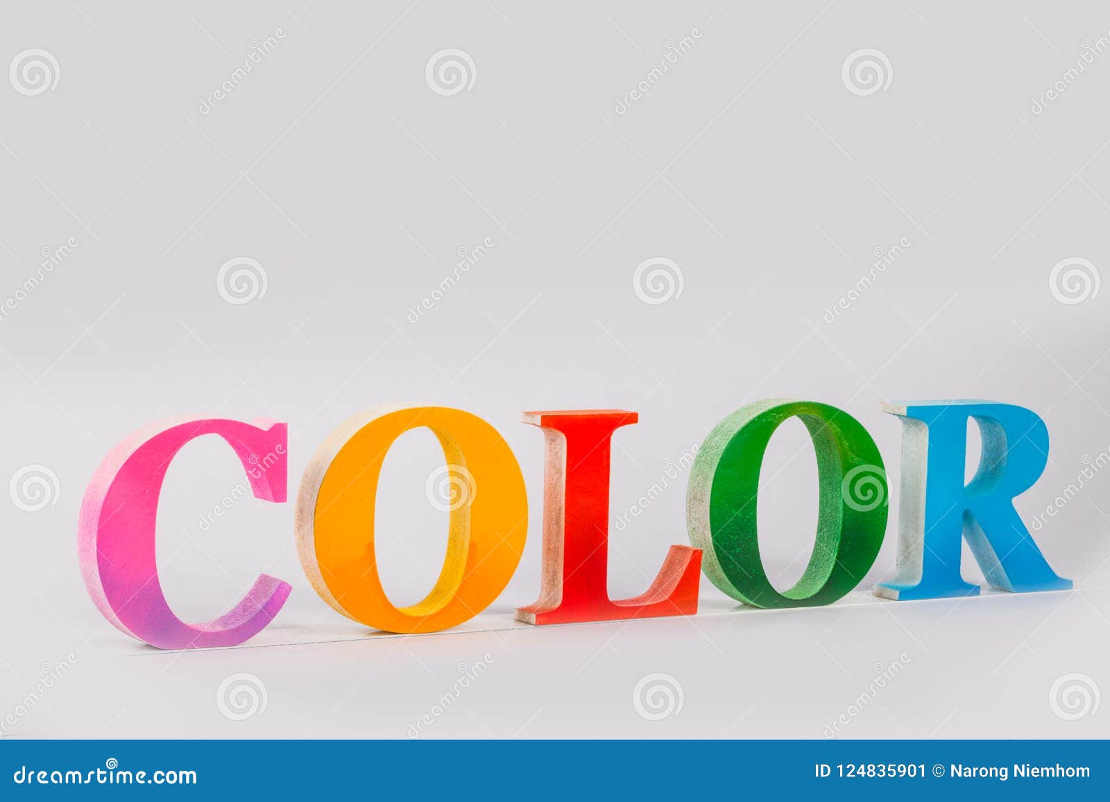 Colorful Character of the Word Color Stock Image - Image of word, space ...