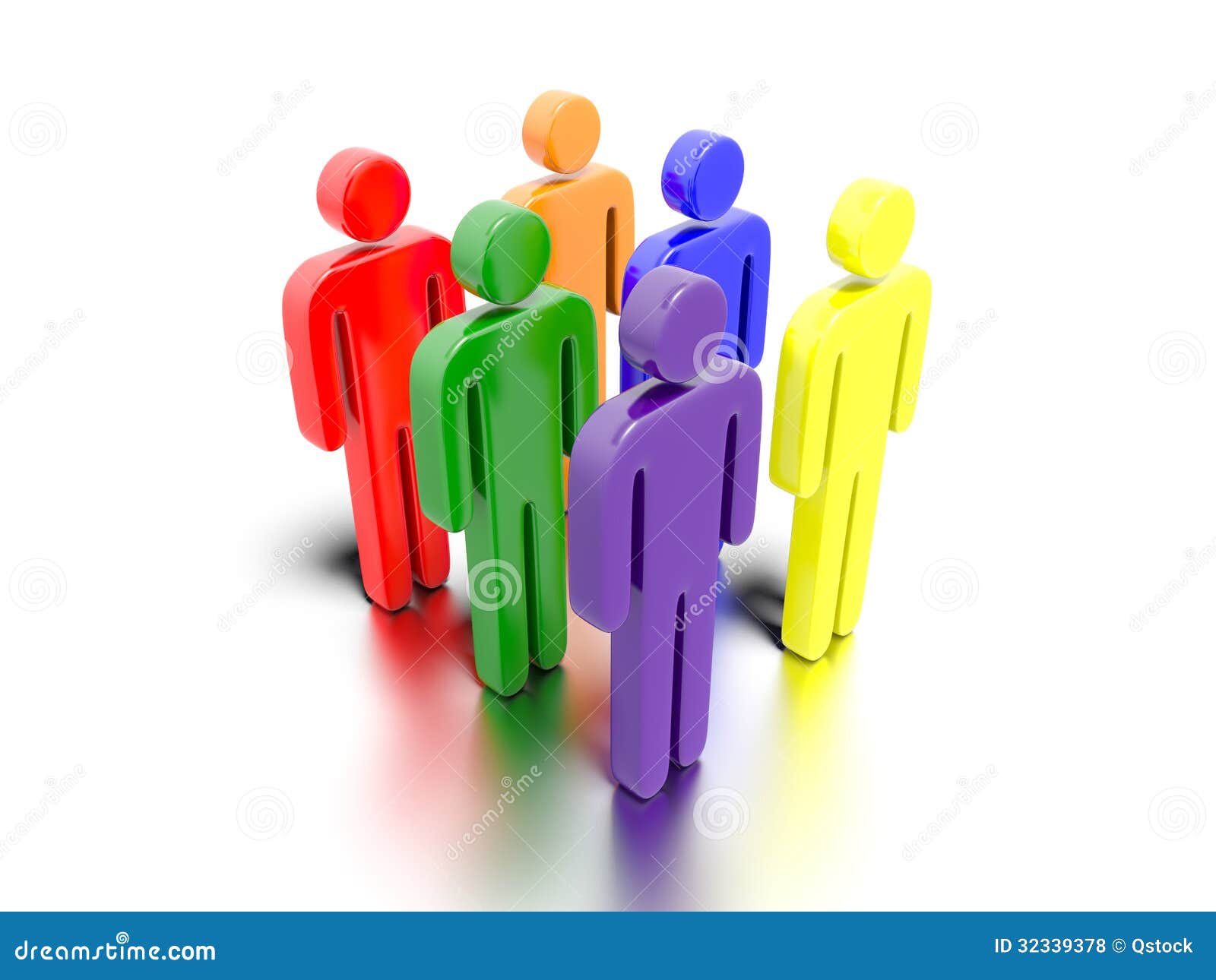 Colorful Characters stock illustration. Illustration of leader - 32339378