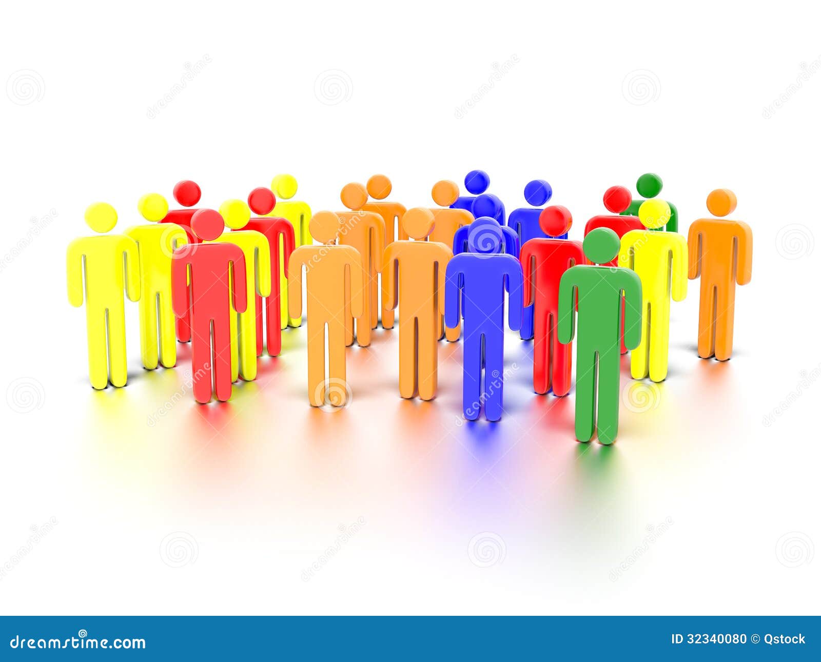 Colorful Characters stock illustration. Illustration of celebration ...