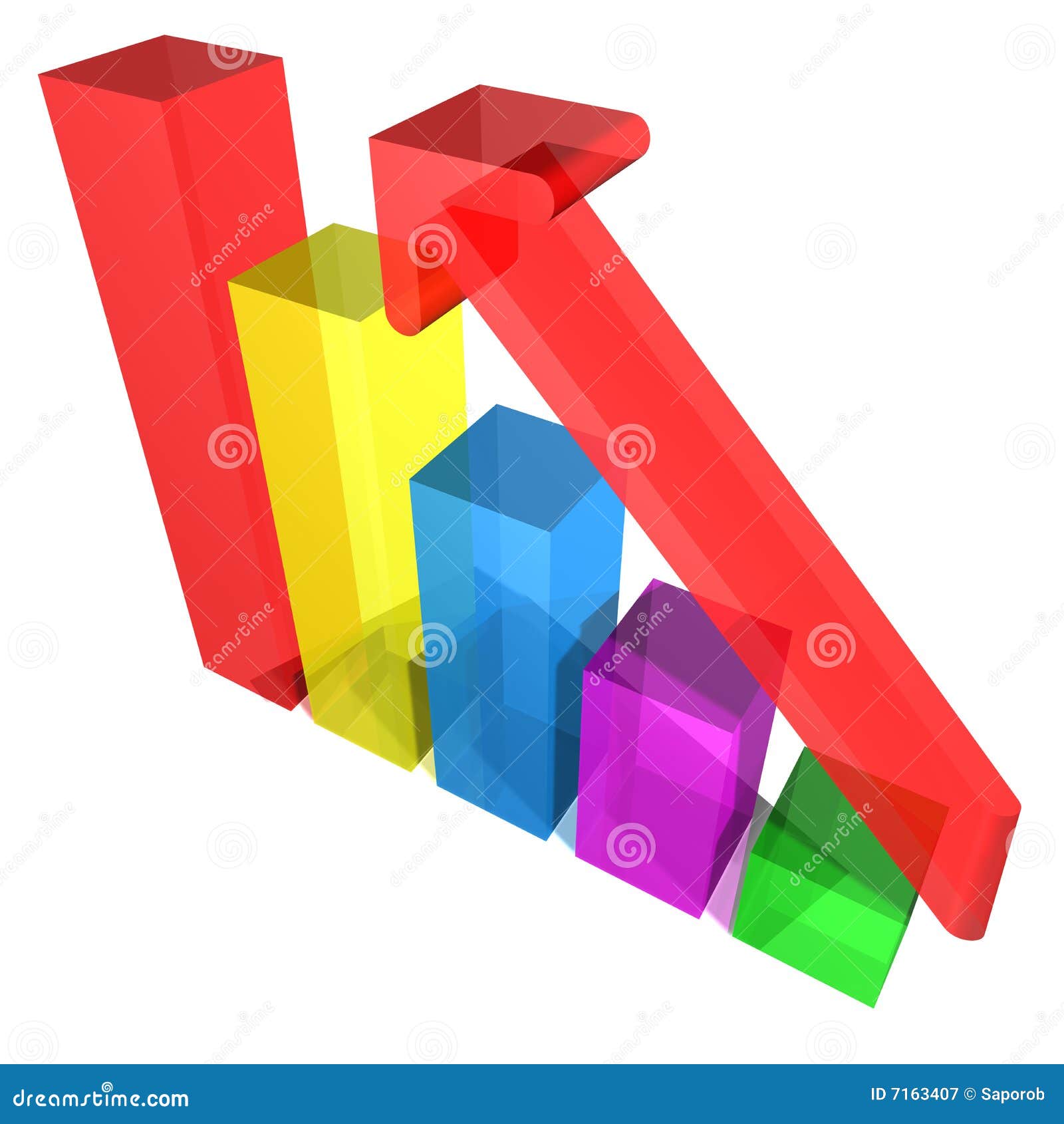 Colorful Chart stock illustration. Illustration of grey - 7163407
