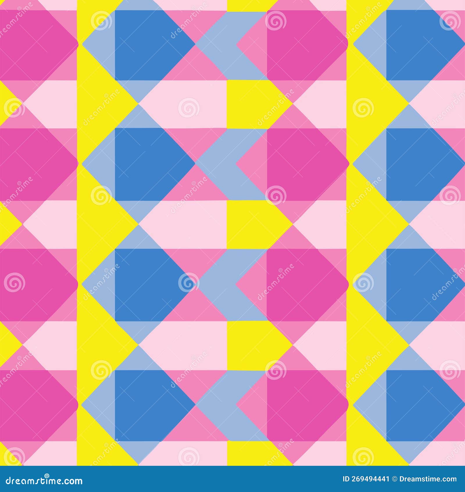 Colorful Check Pink Pattern Vector Background Style Stock Vector ...