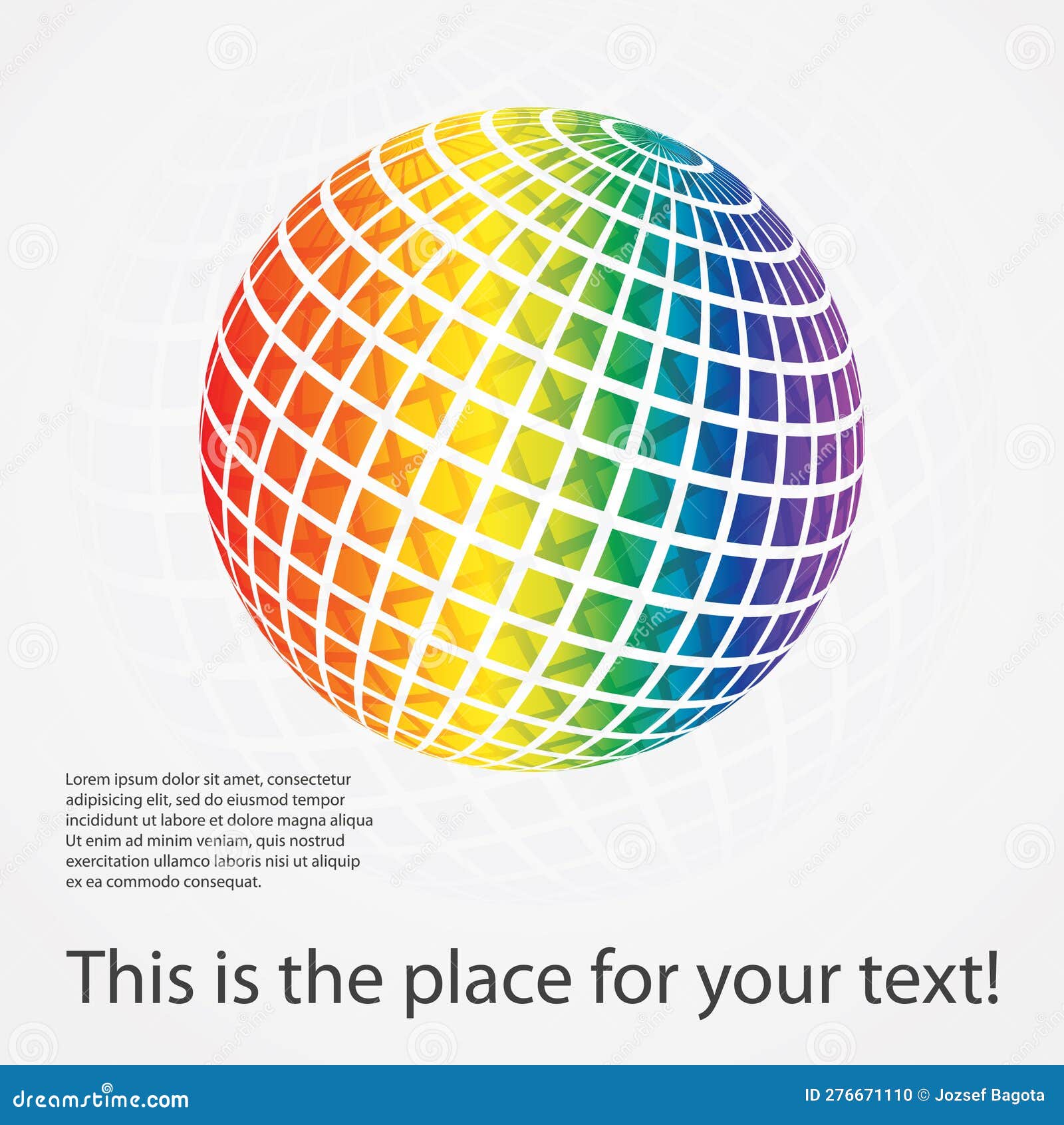 Colorful Checkered Sphere - Globe Design Vector Stock Vector ...