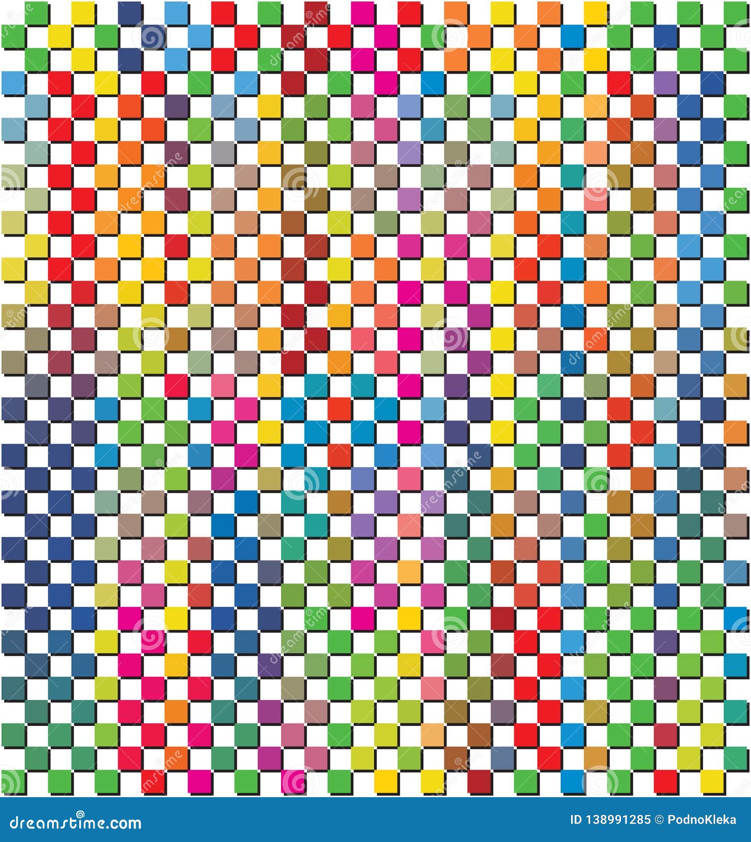 Colorful Checkered Squares Vector Seamless Background Pattern Texture ...