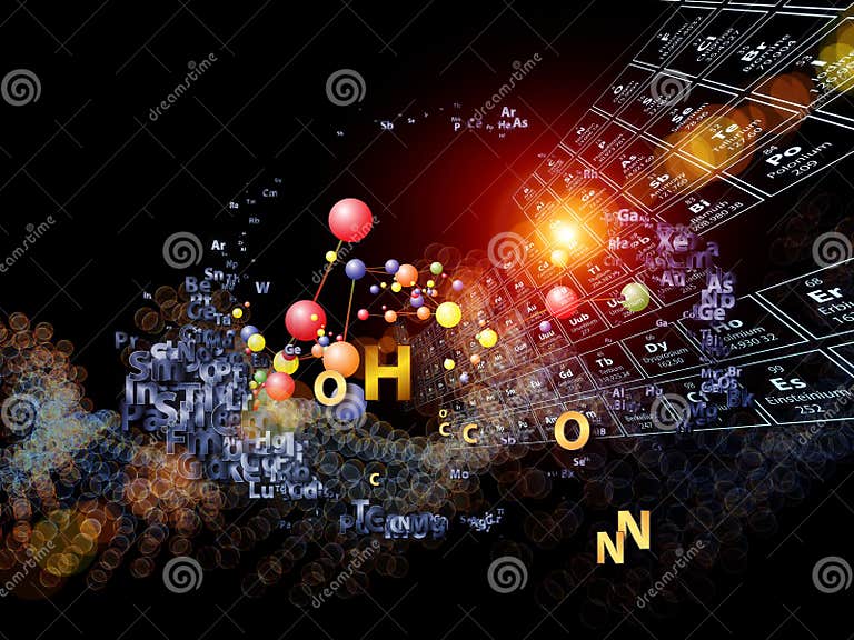 Colorful Chemical Elements stock illustration. Illustration of ...
