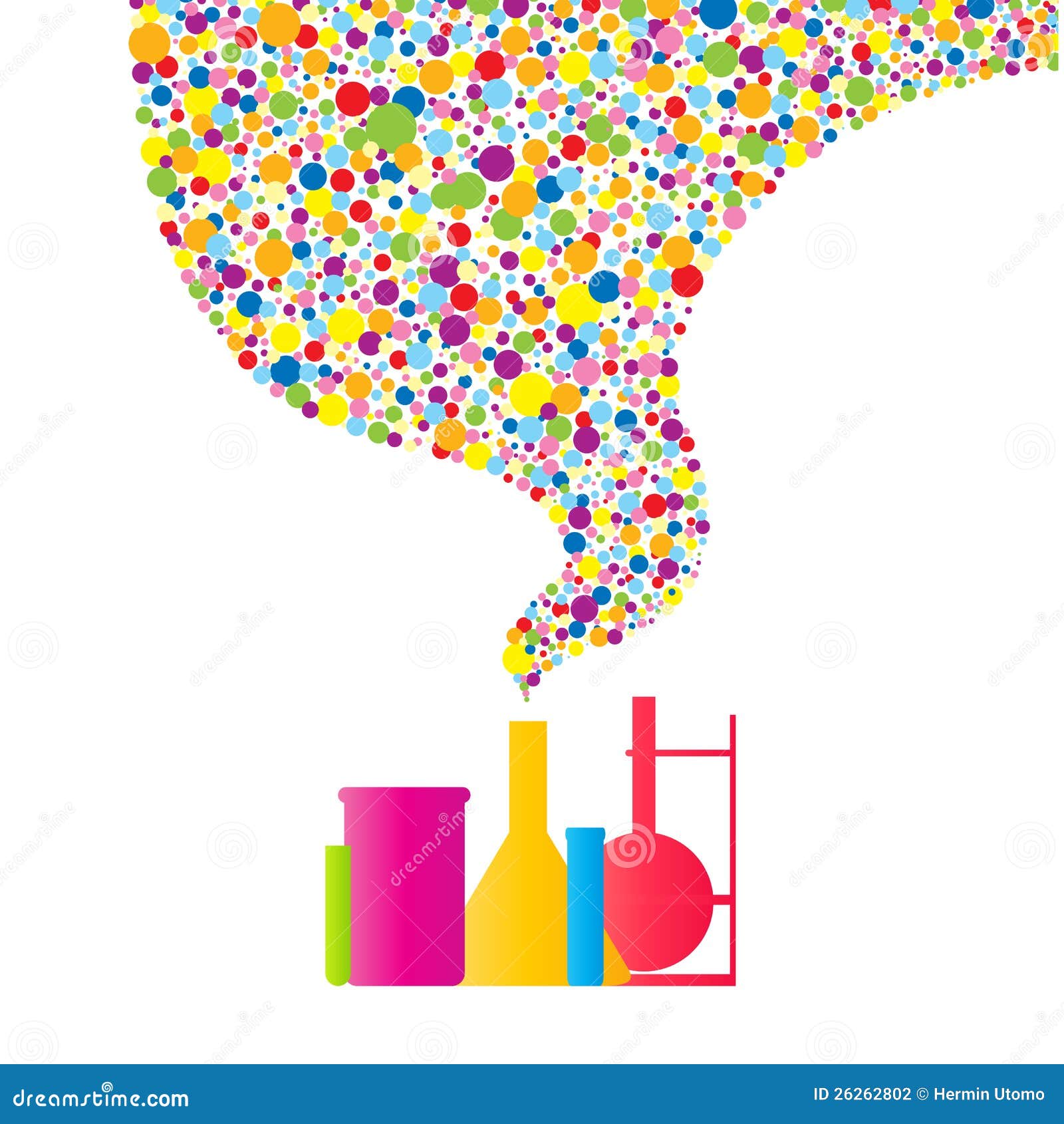 Colorful Chemistry stock vector. Illustration of color - 26262802