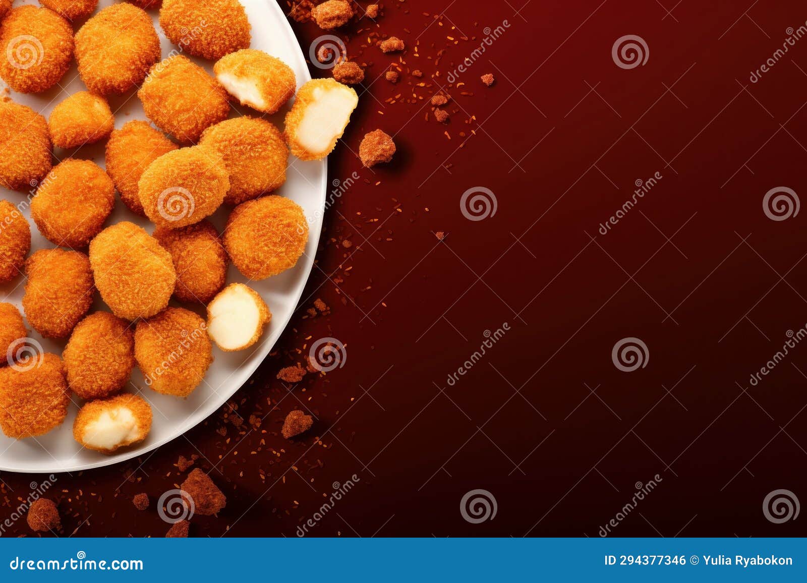 Colorful Chicken Nuggets Banner. Generate Ai Stock Photo - Image of ...