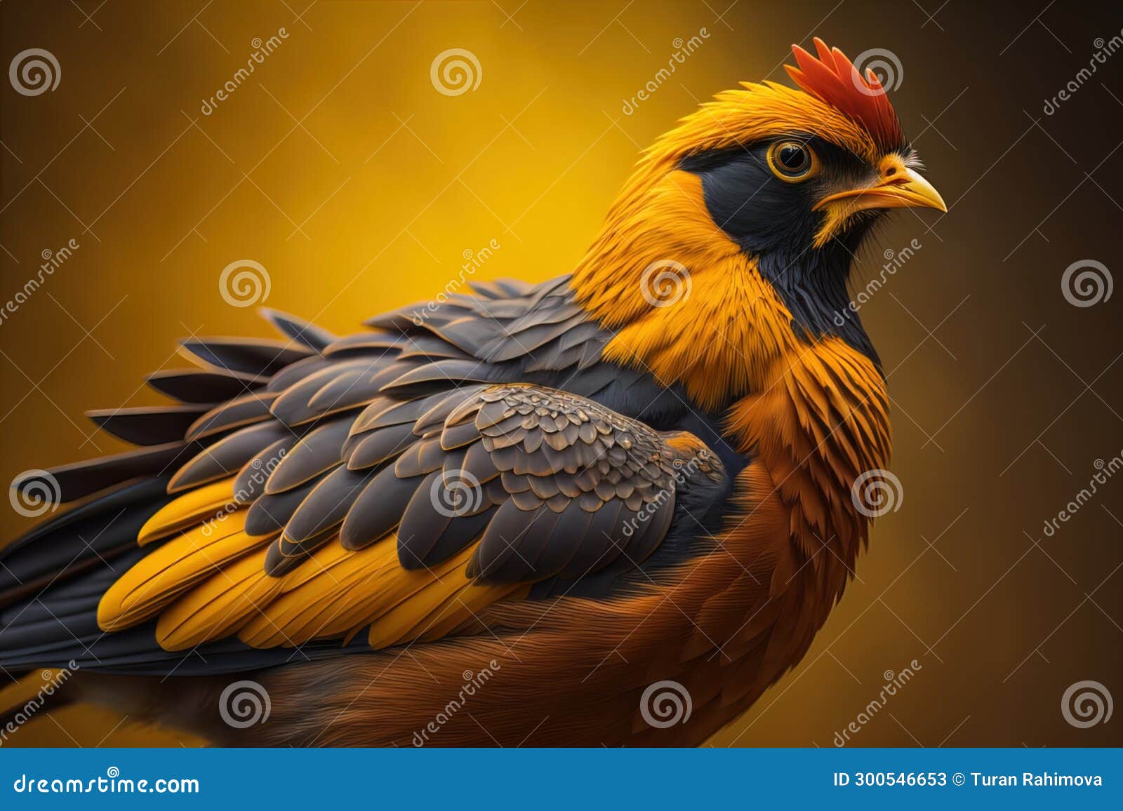 Colorful Chicken on a Solid Color Background, Studio Photo. Ai ...