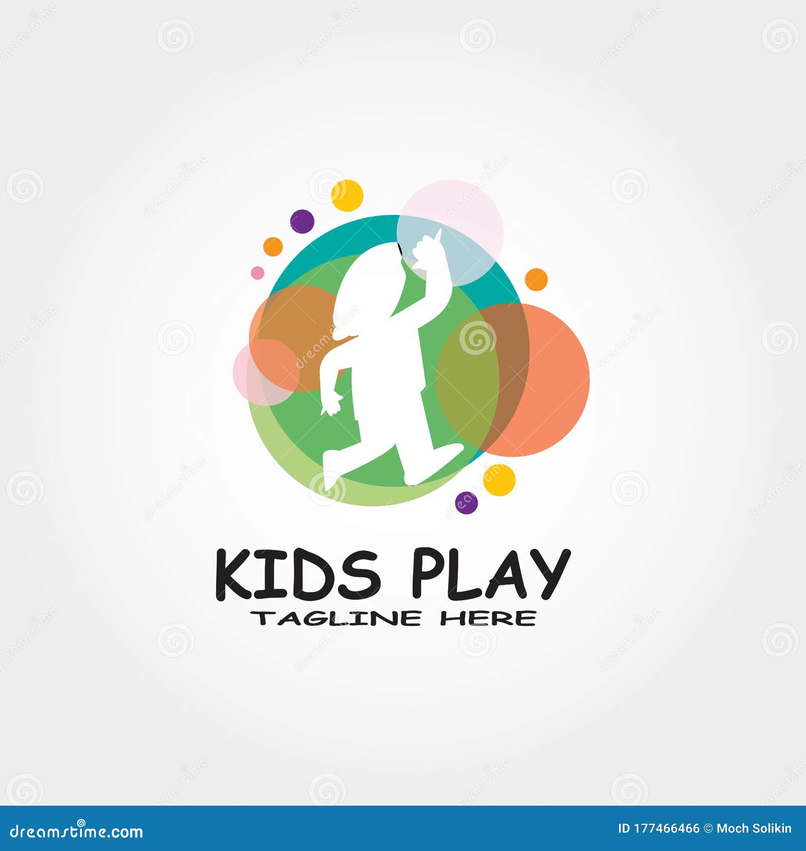 Colorful Child Play Logo Design -vector Stock Vector - Illustration of ...