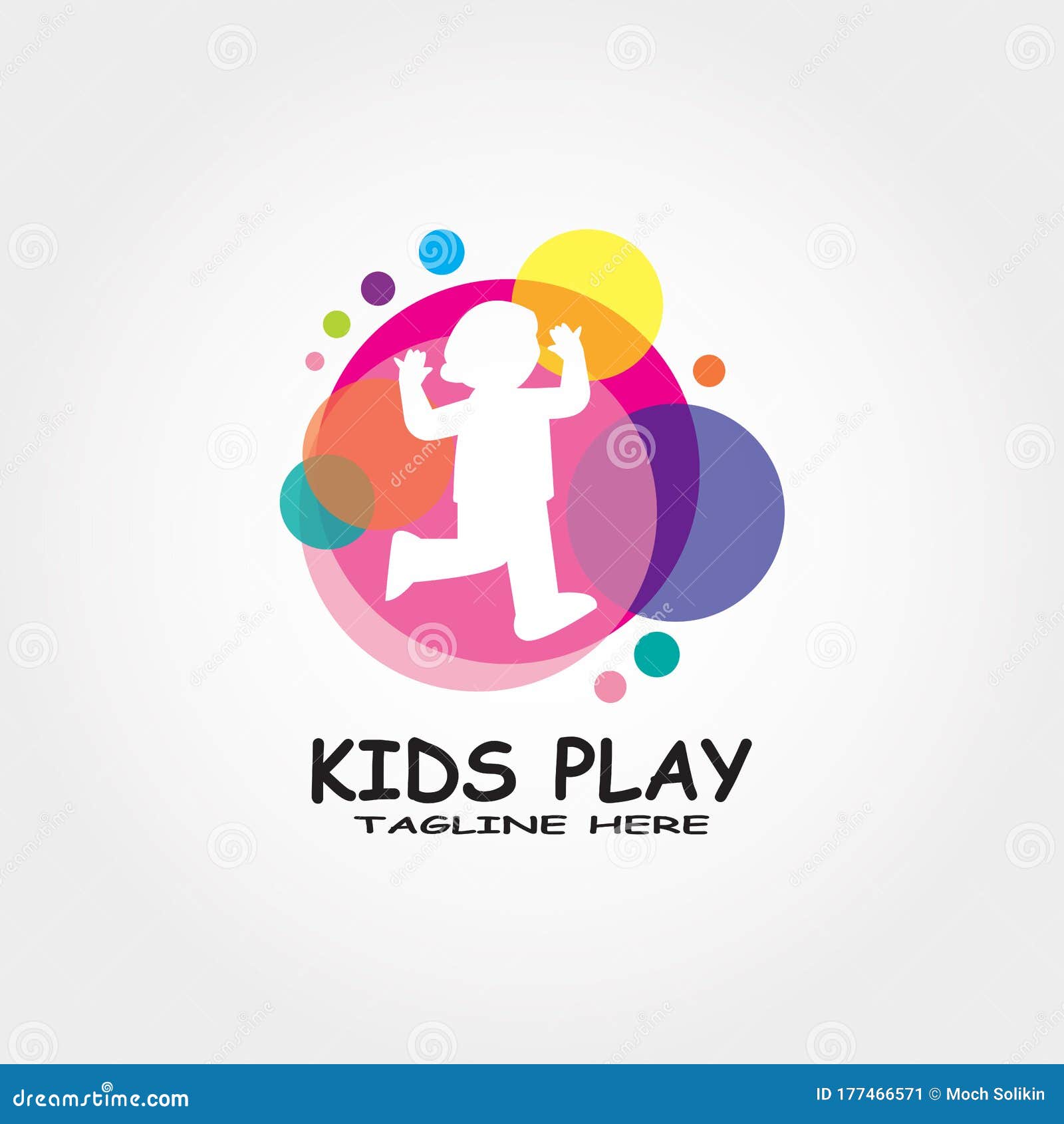 Colorful Child Play Logo Design -vector Stock Vector - Illustration of ...