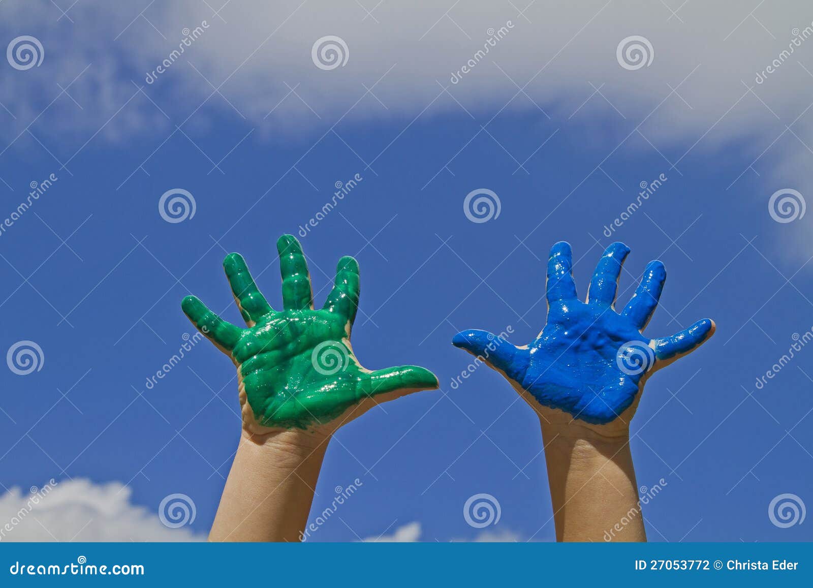 Colorful children s hands stock photo. Image of hand - 27053772