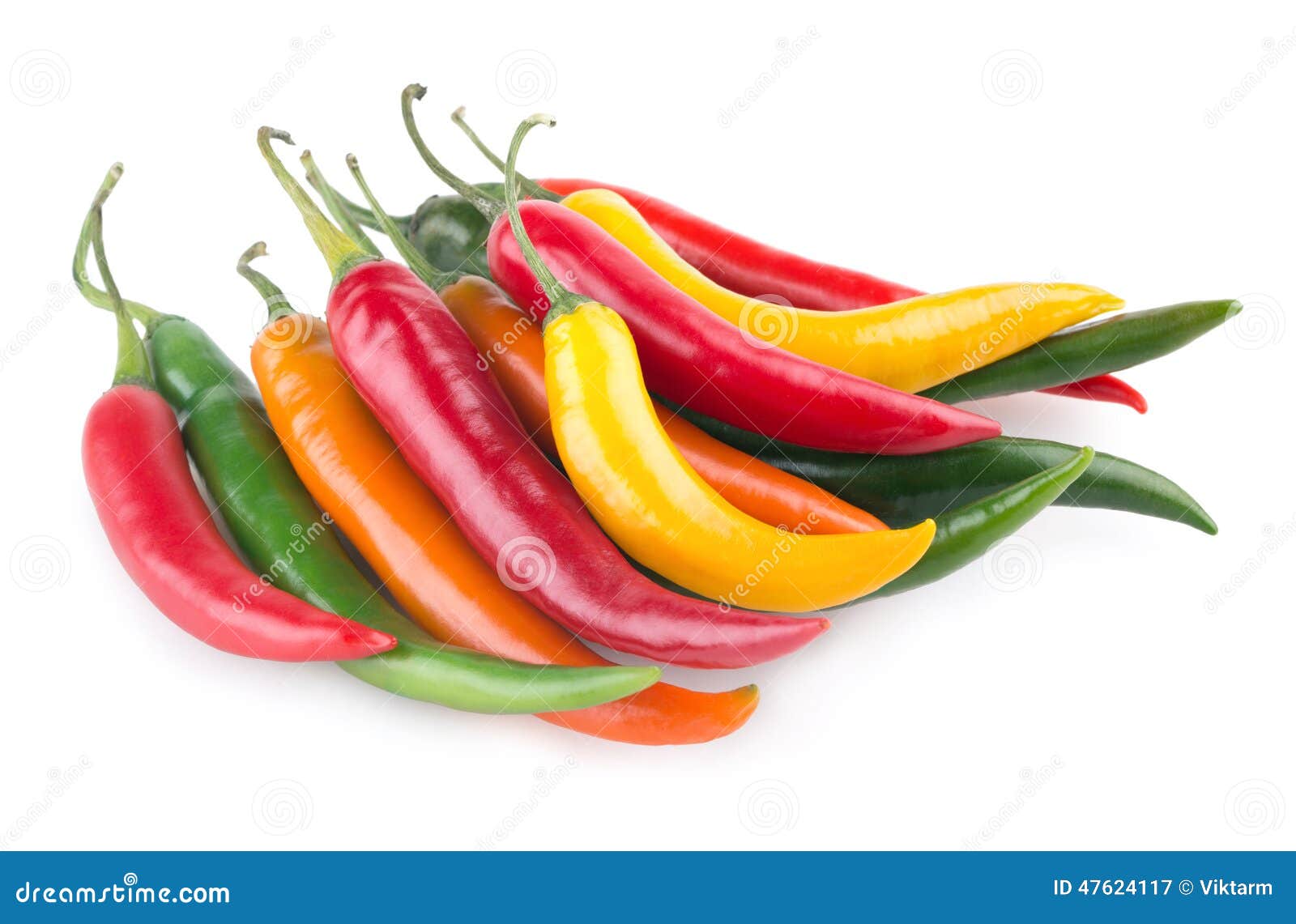 Colorful chili peppers stock image. Image of ingredient - 47624117