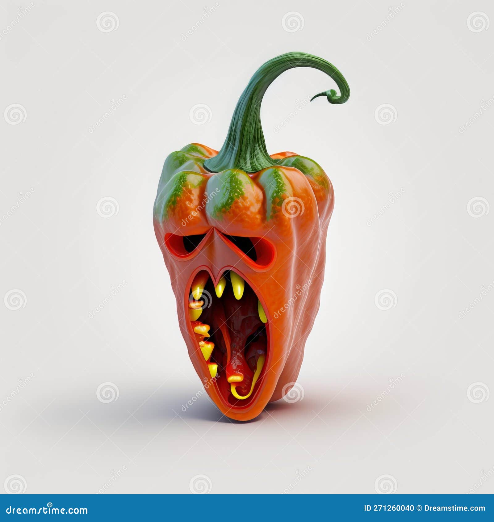 Colorful Chilli Face Chile S with Flames and Fire. Hot Chillis. Stock ...