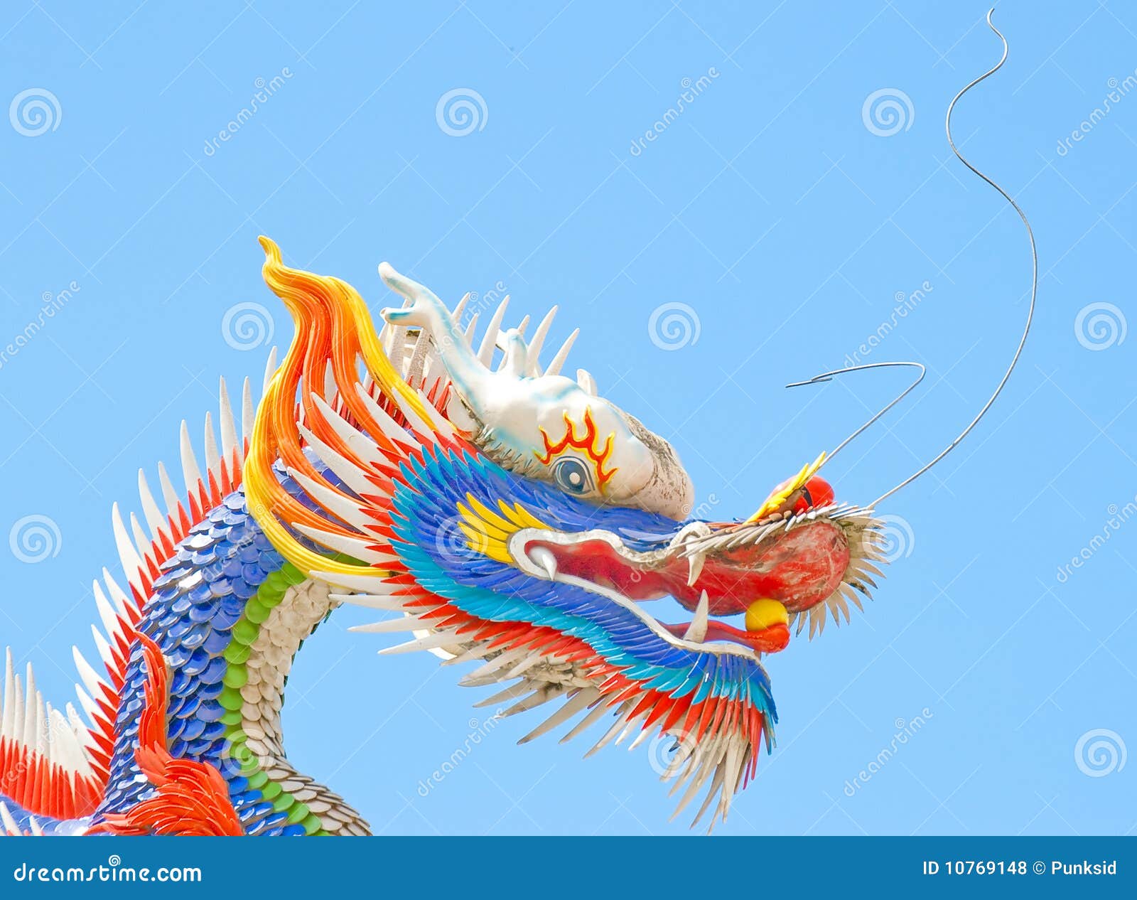 Colorful Chinese dragon stock photo. Image of color, dragon - 10769148
