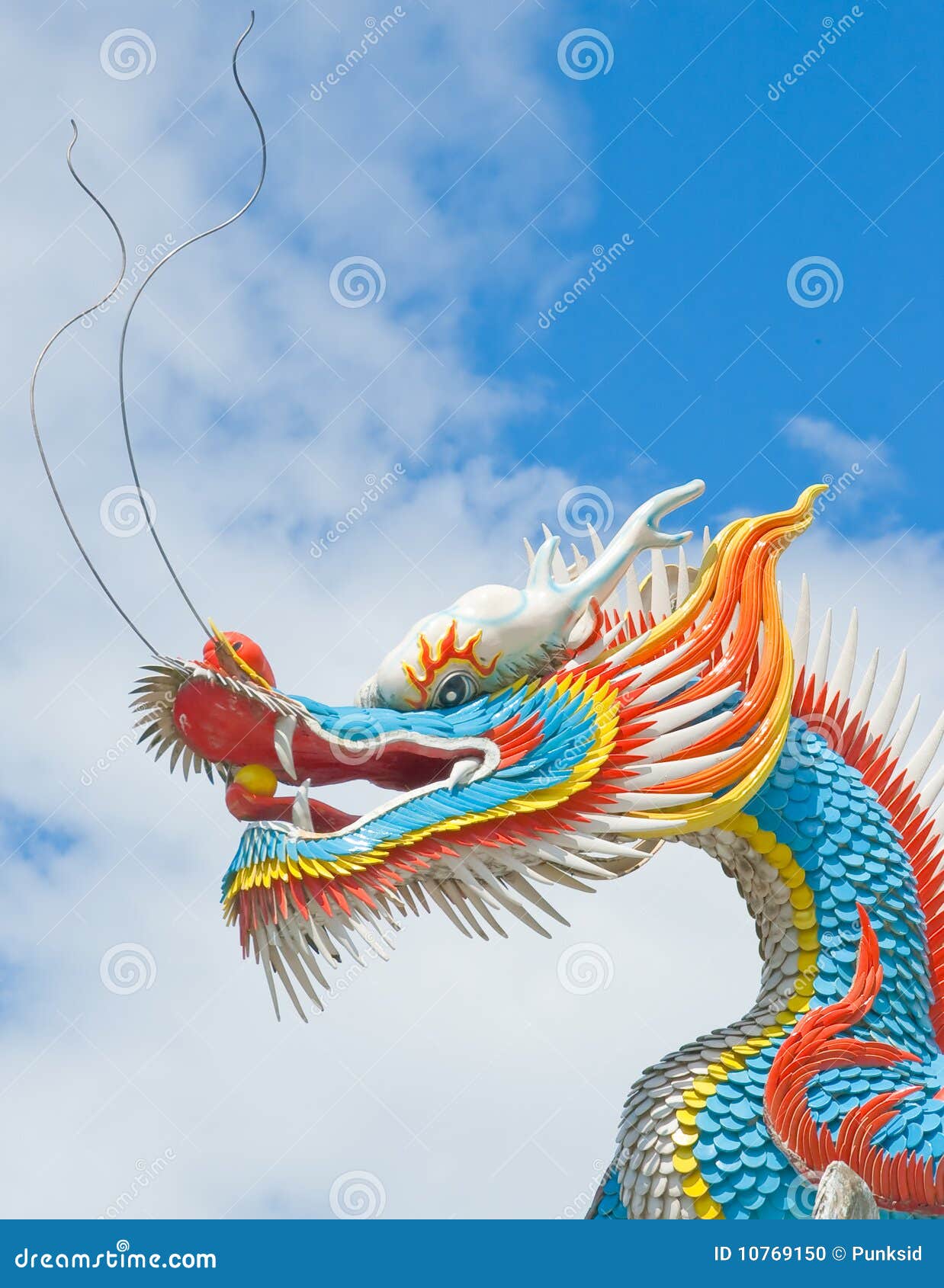 Colorful Chinese dragon stock photo. Image of color, dragon - 10769150