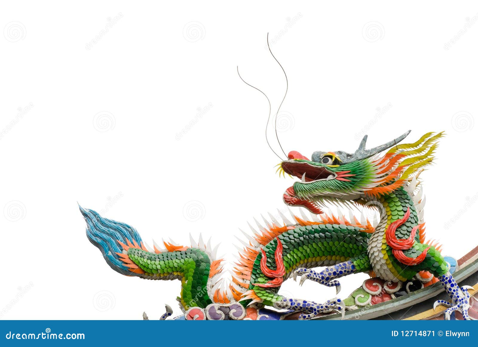 Colorful Chinese dragon stock image. Image of decorative - 12714871