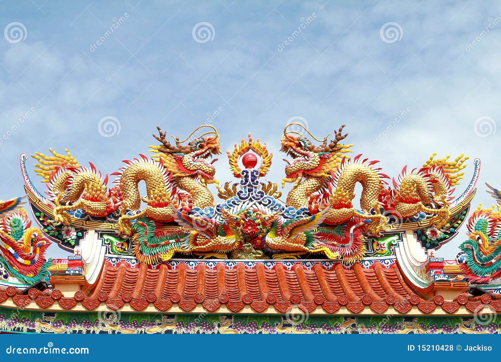 Colorful Chinese Dragon stock photo. Image of oriental - 15210428