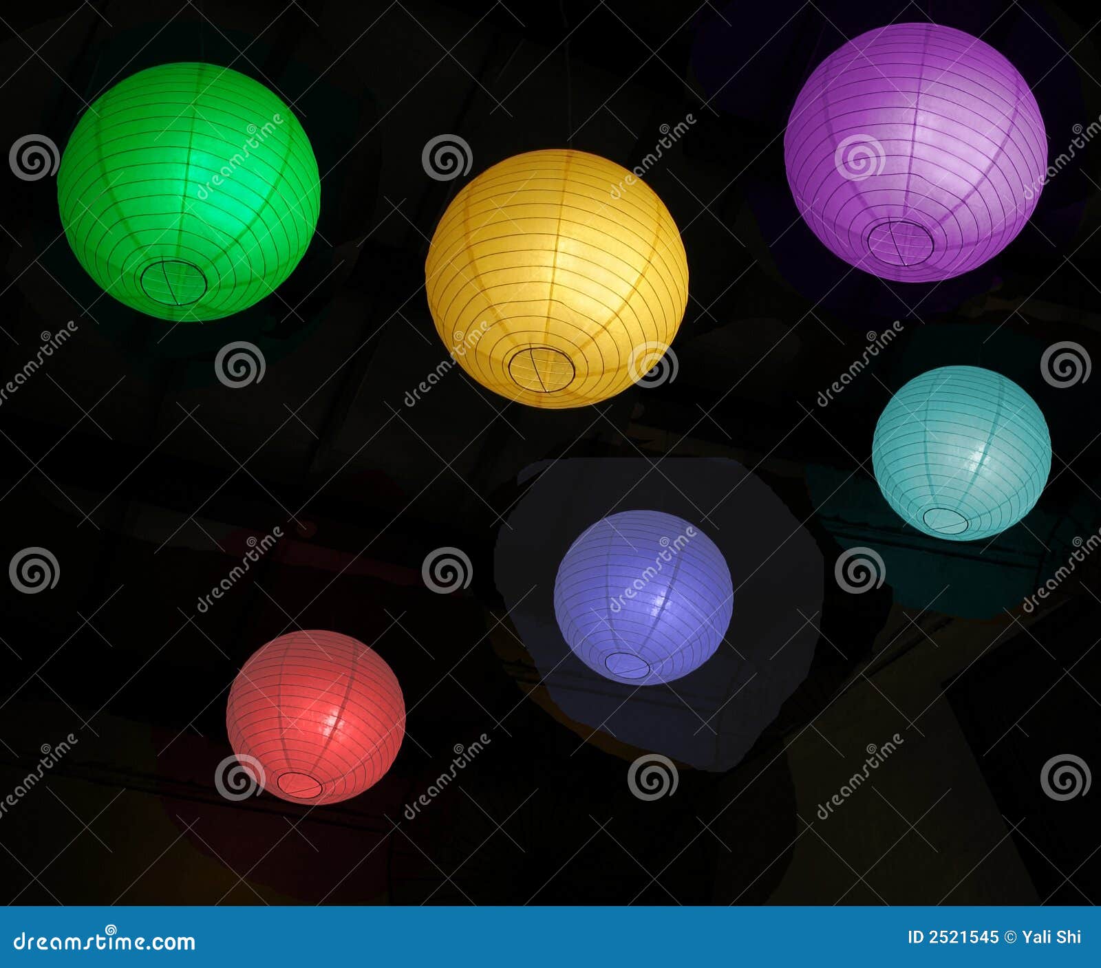 Colorful Chinese Lanterns stock image. Image of custom - 2521545
