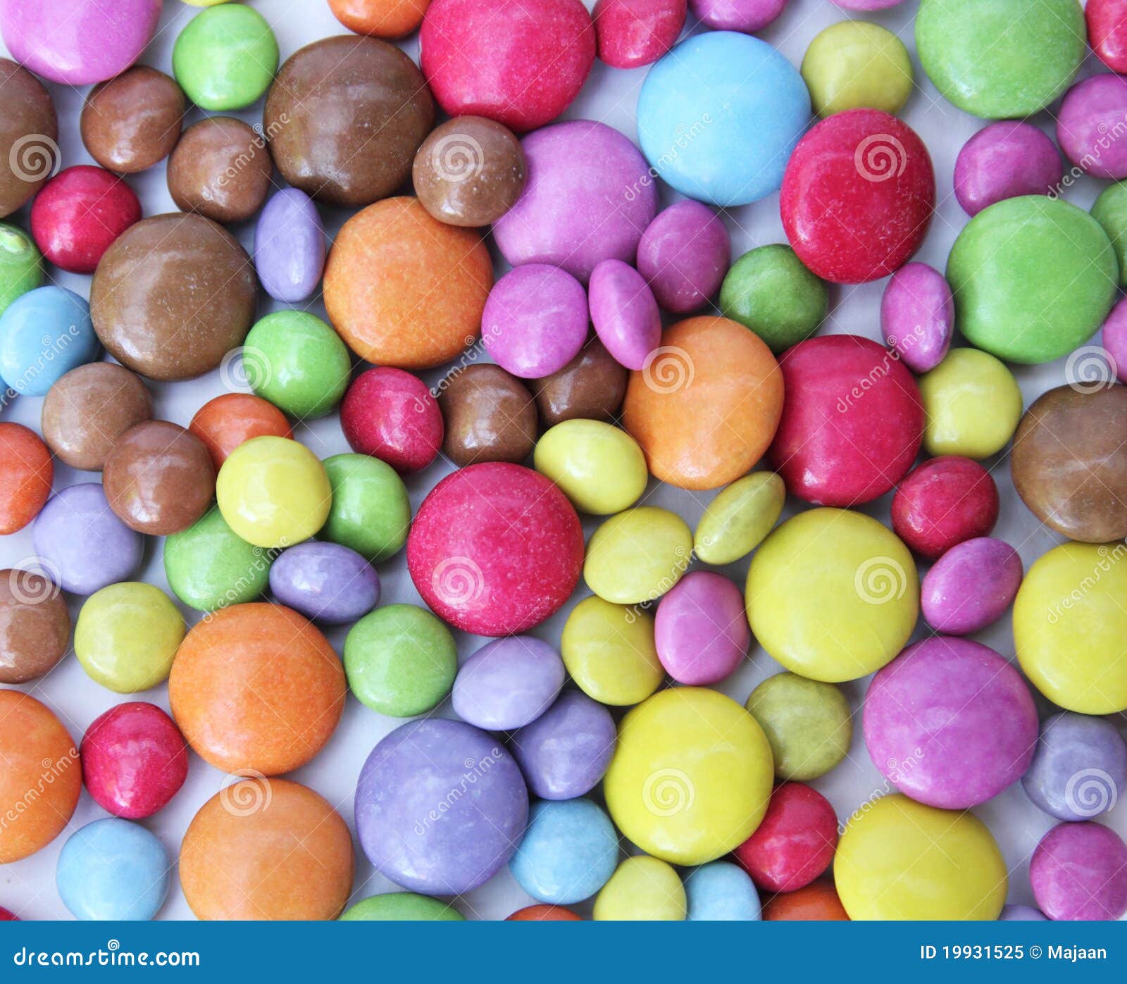 Colorful Chocolate Candies On Table Stock Image | CartoonDealer.com ...
