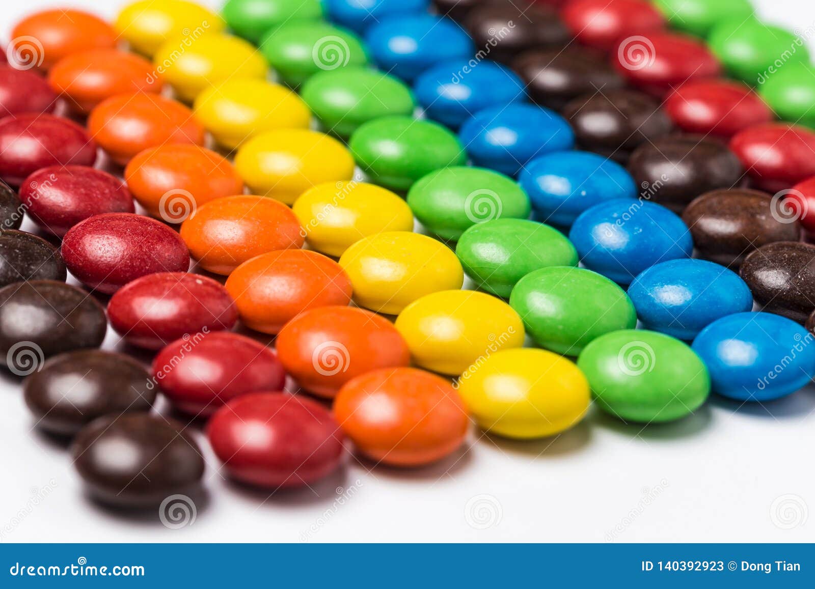 Colorful chocolate beans stock image. Image of close - 140392923