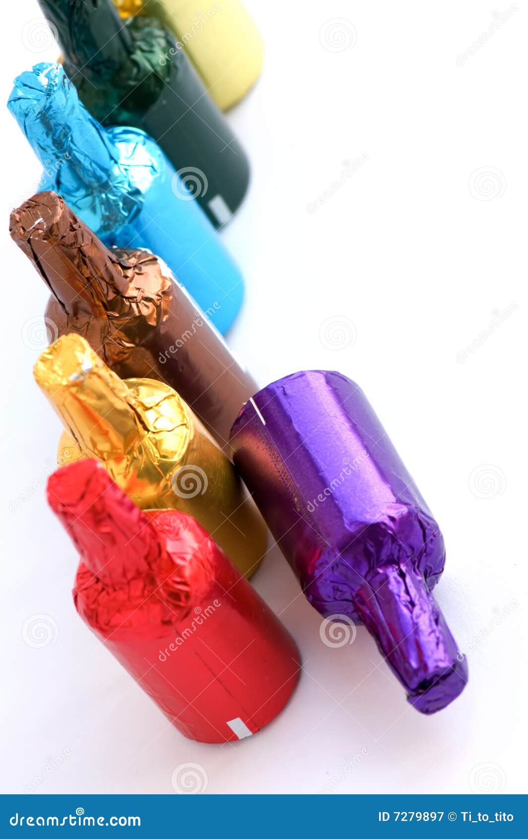 Colorful chocolate bottles stock image. Image of cacao - 7279897