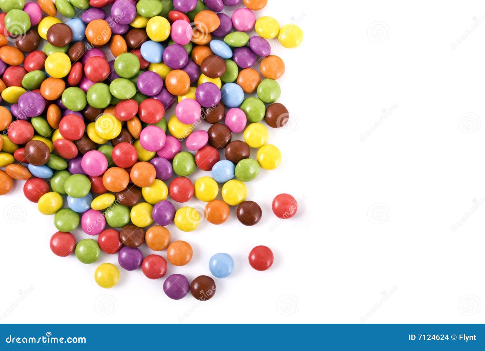 Colorful Chocolate Candies with Copyspace Stock Photo - Image of snack ...