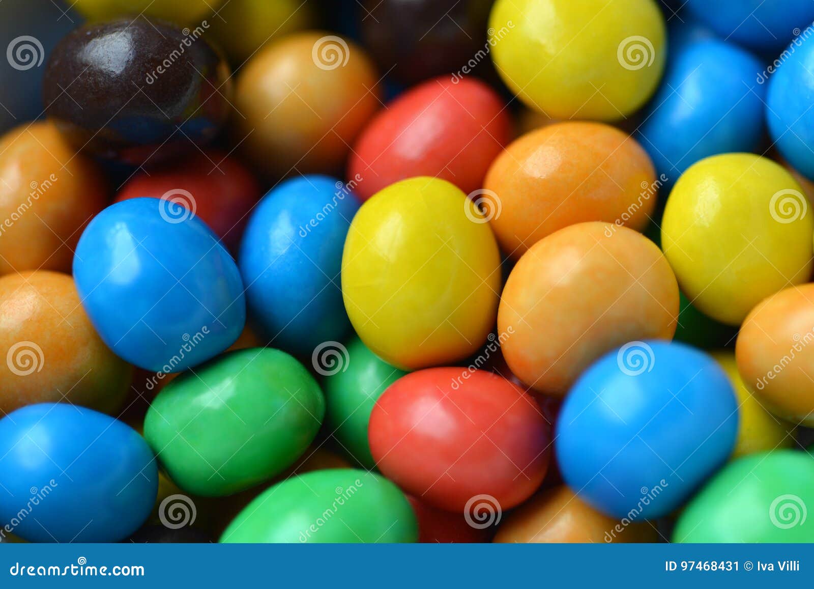 Colorful chocolate candy stock image. Image of green - 97468431