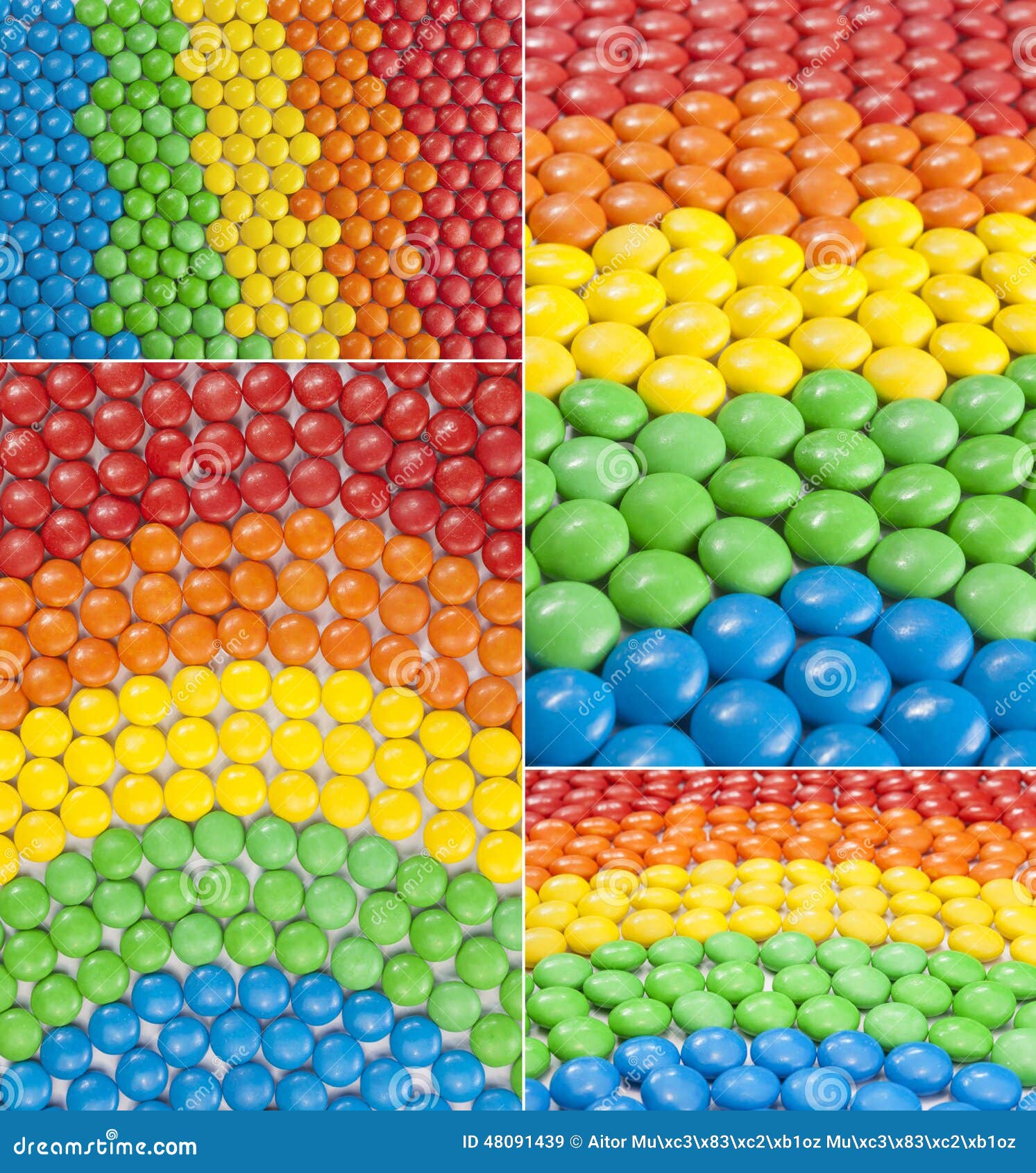 Colorful Chocolate Candy Collage Royalty-Free Stock Photography ...