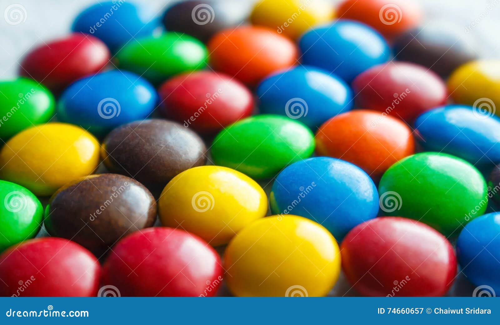 Colorful Chocolate Coated Candy Stock Image - Image of color, chocolate ...