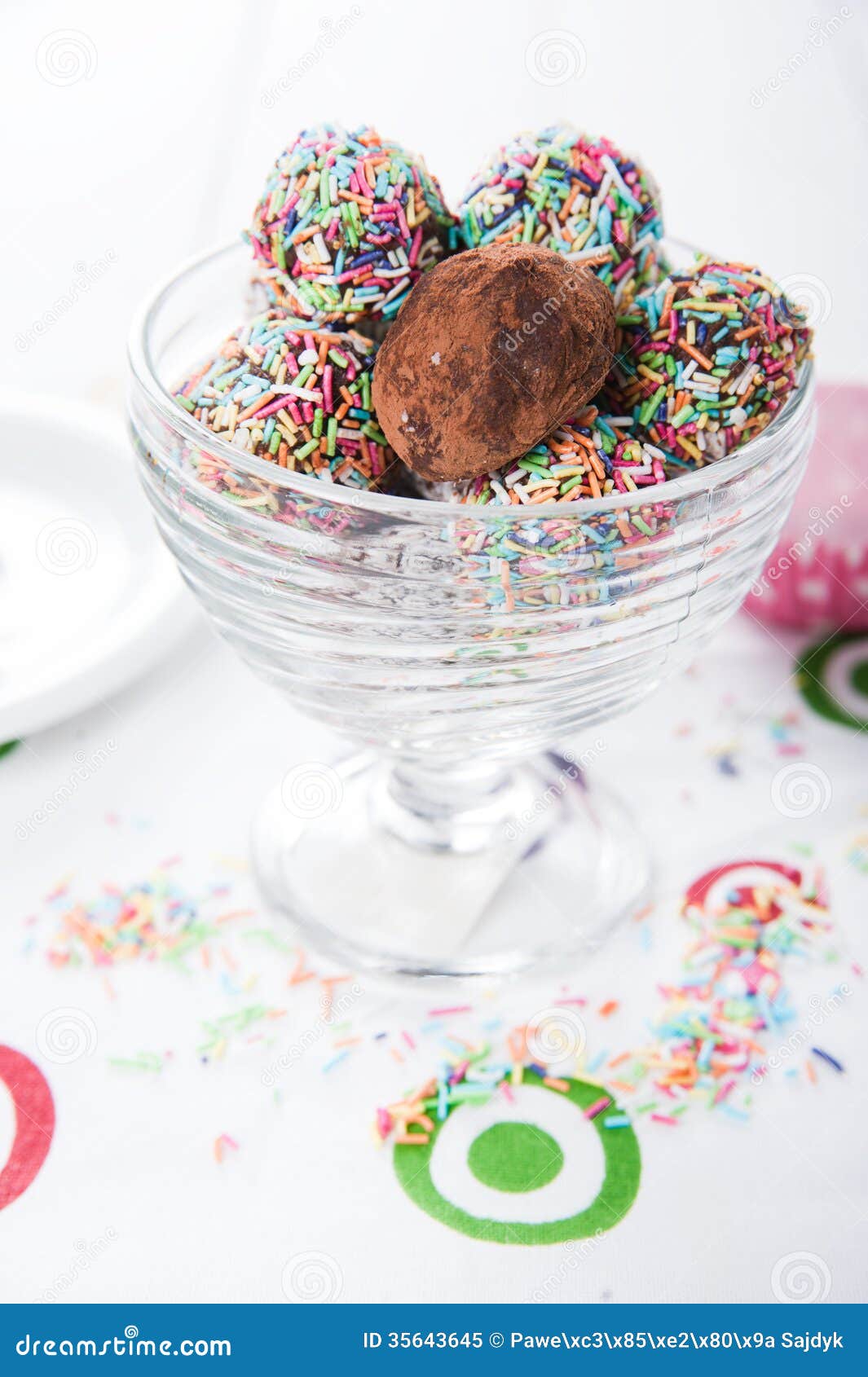 Colorful Chocolate Truffles Stock Image - Image of taste, delicious ...