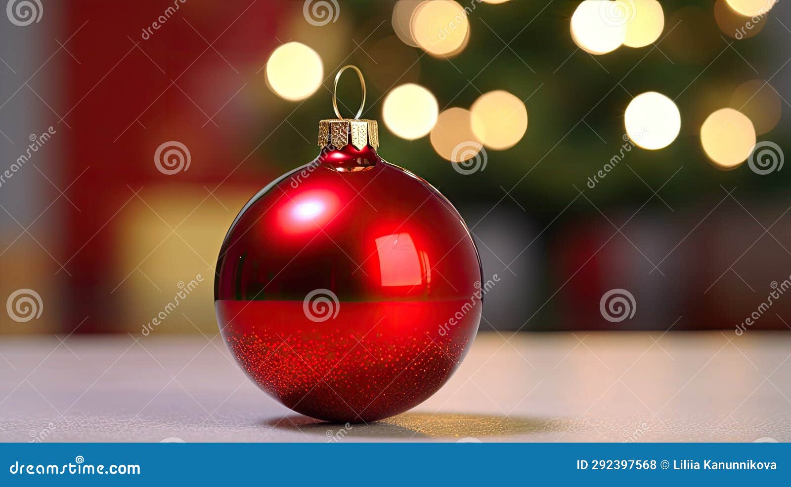 Colorful Christmas Balles on a Tree. Sparkle Details and Vibrant Colors ...