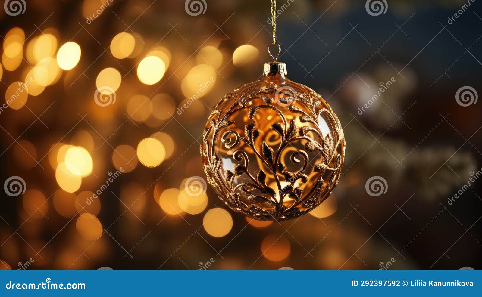 Colorful Christmas Balles on a Tree. Sparkle Details and Vibrant Colors ...