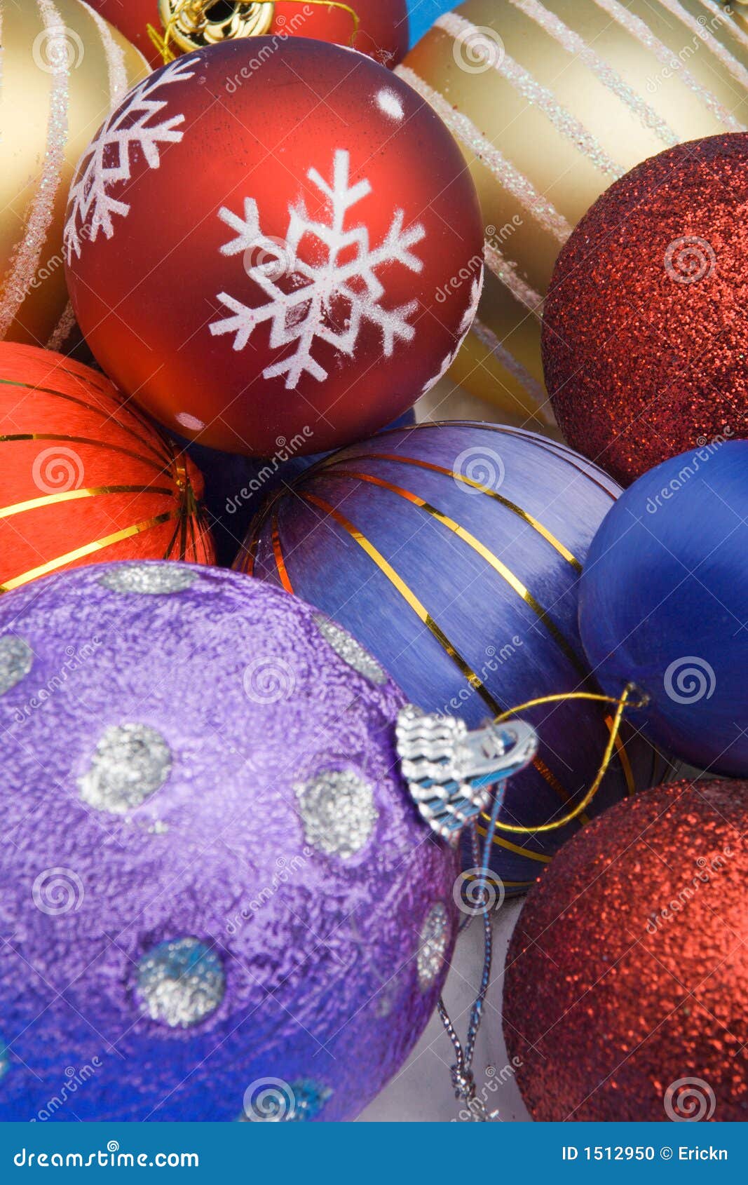 Colorful Christmas balls stock photo. Image of balls, xmas - 1512950