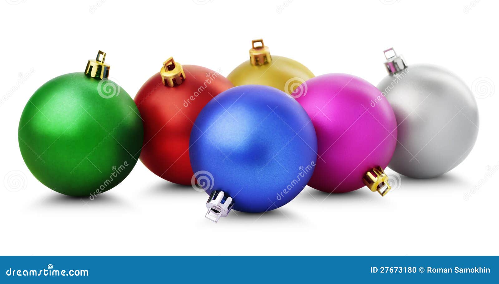 Colorful christmas balls stock photo. Image of decoration - 27673180