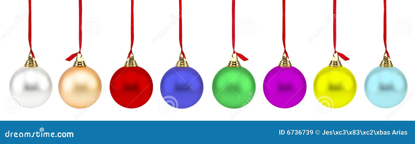 Colorful Christmas Balls stock image. Image of festivity - 6736739