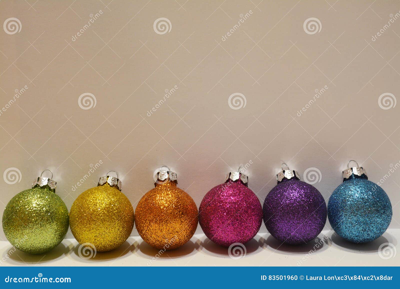 Colorful Christmas balls stock photo. Image of baubles - 83501960