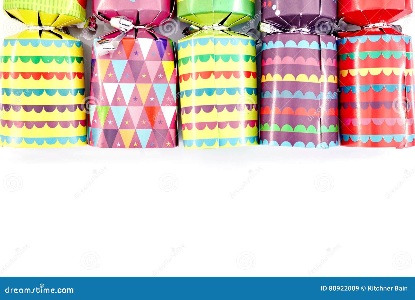 Colorful Christmas Bon Bons Stock Image - Image of celebration, paper ...