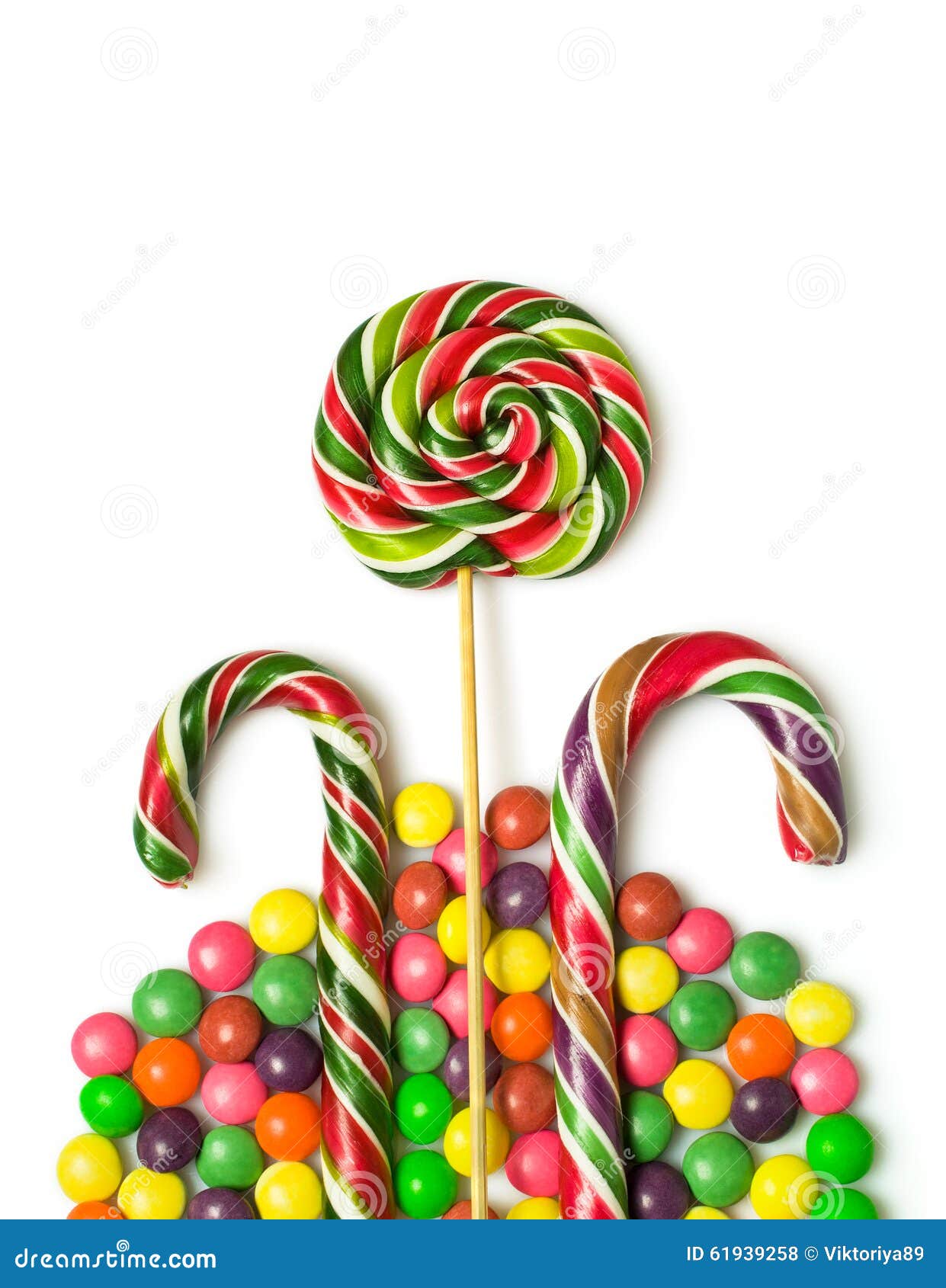 Colorful christmas candy stock photo. Image of bright - 61939258