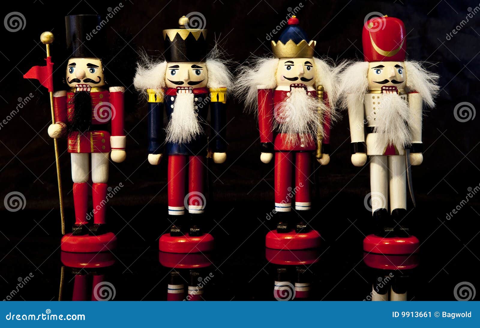 Colorful Christmas Nutcrackers Stock Image - Image of collection ...